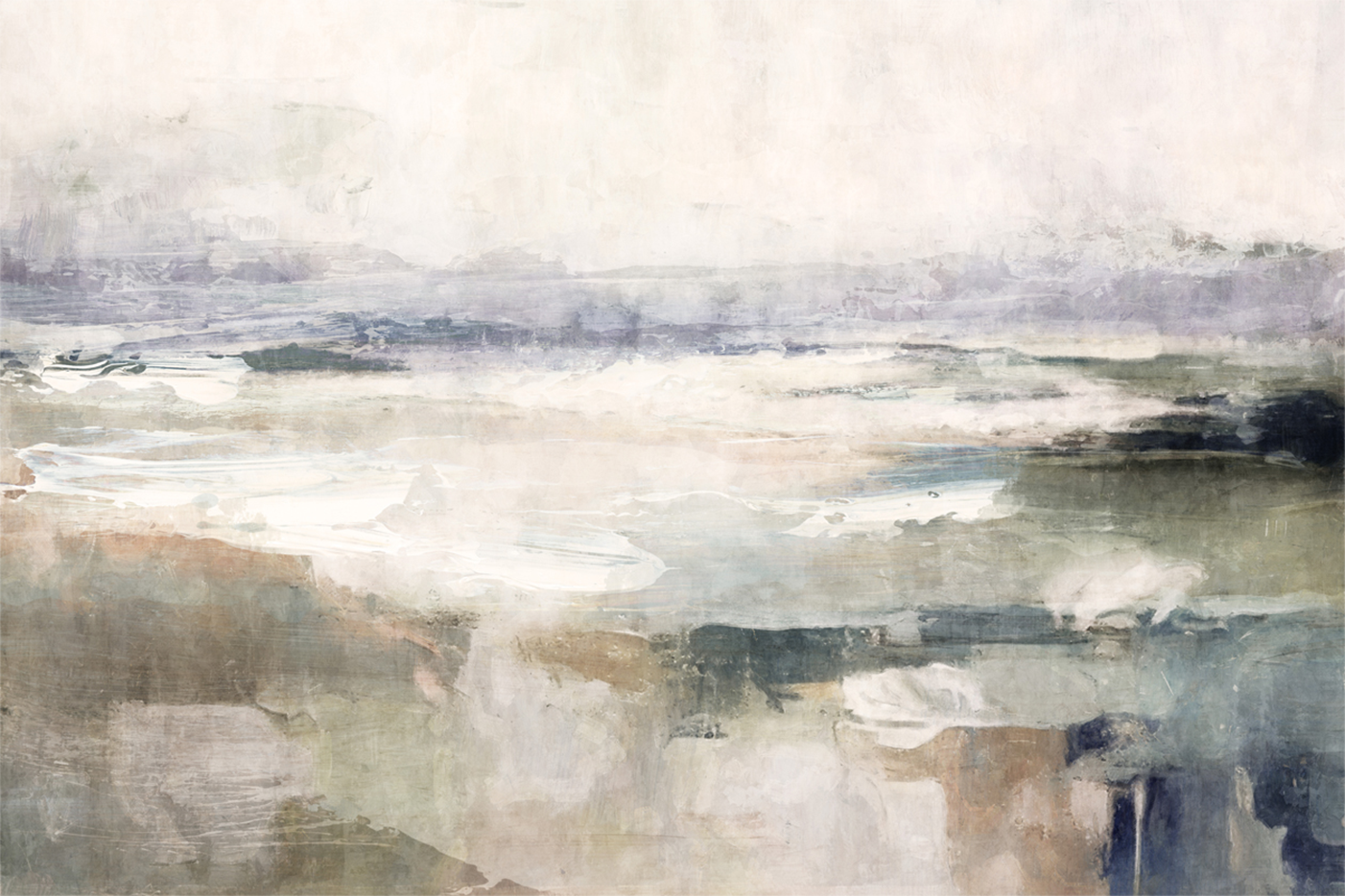 Neutral Transitional Abstract, Style C , By Nina Blue,Wall Art Canvas