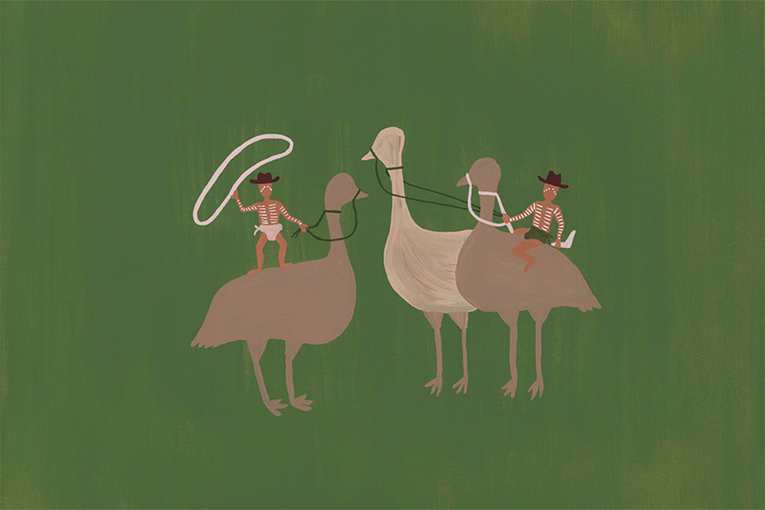 Our Emu Mob|Canvas Wall Art Print,Poster Print