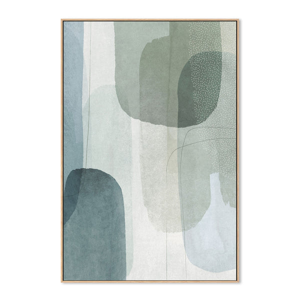 Painted Curves Green, Style B , By Dear Musketeer Studio,Canvas Wall