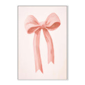 Pink Bow , By Lady Hana,Wall Art Canvas Print, Poster,Range of Sizes