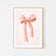 Pink Bow , By Lady Hana,Wall Art Canvas Print, Poster,Range of Sizes
