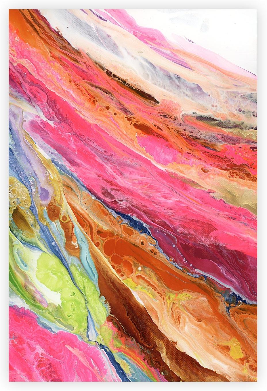 Pink Light , Style C , By Blakely Bering,Wall Art Canvas Print,