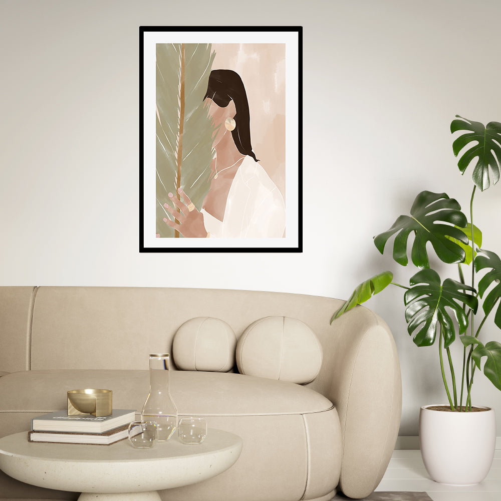 Plant Girl , By Ivy Green Illustrations |Wall Art Print Framed Canvas ...