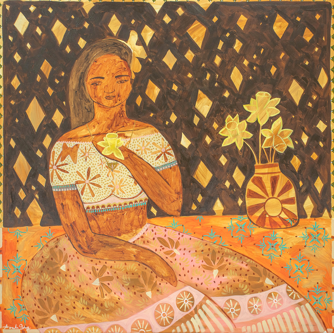 Rebekah , By Amanda Skye,Wall Art Canvas Print, Poster,Range of Sizes