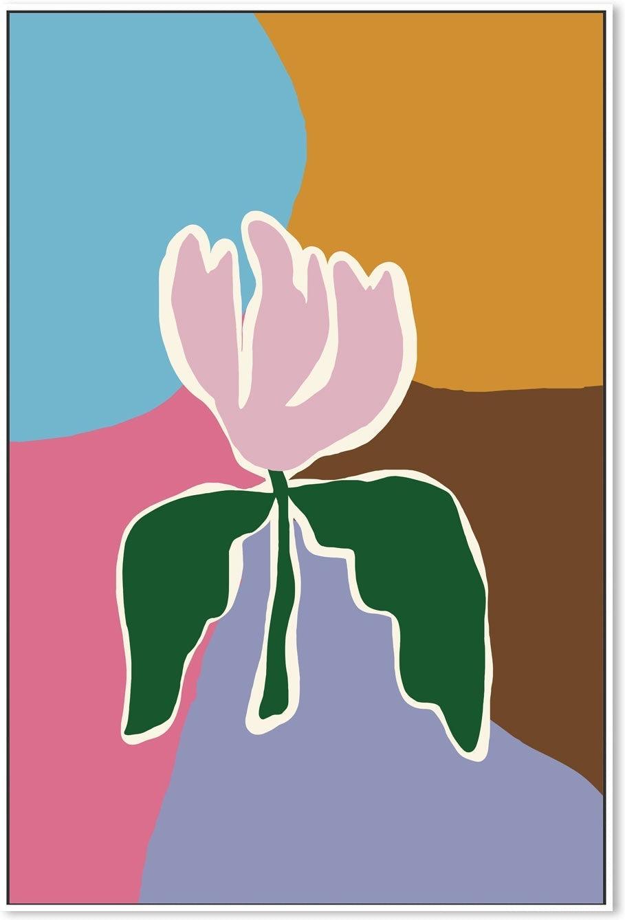 Retro Minimal Flower, Style B , By Miho Art Studio , By Miho Art