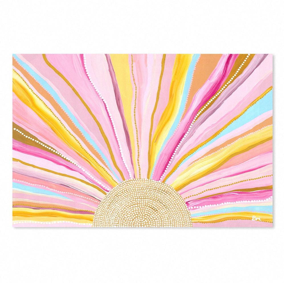 Rising Sun, By Bri Chelman,Wall Art Canvas Print, Poster,Range of
