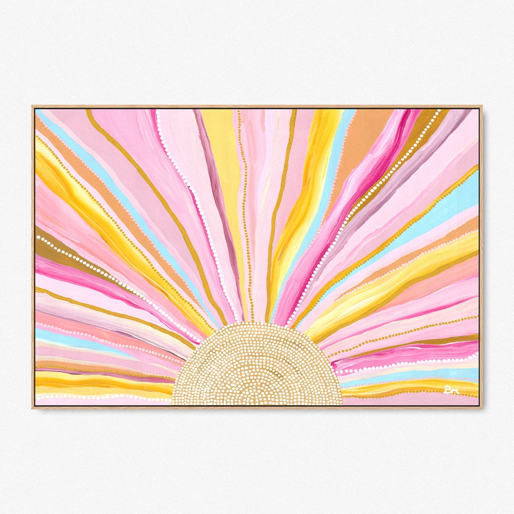 Rising Sun, By Bri Chelman |Wall Art Print Framed Canvas Poster – Gioia ...