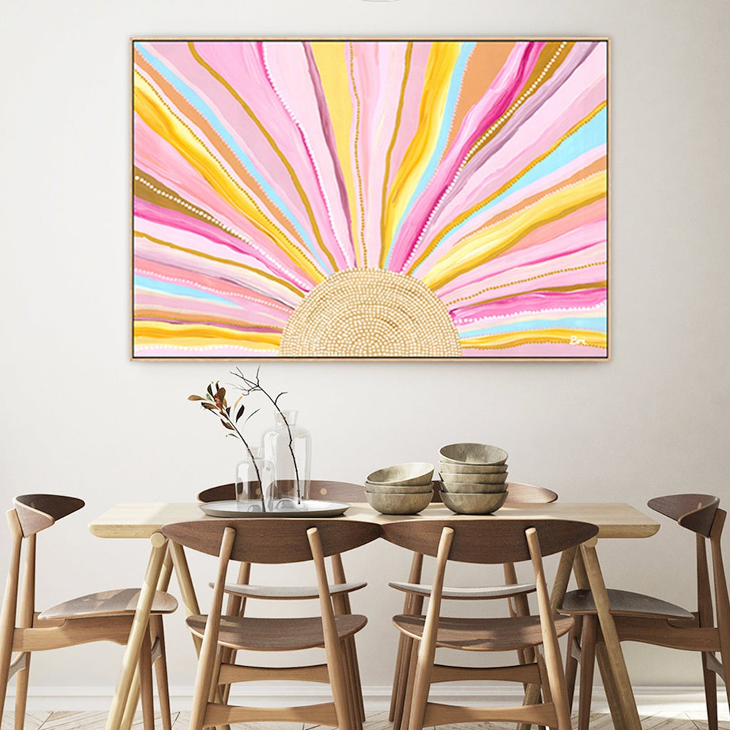 Rising Sun, By Bri Chelman |Wall Art Print Framed Canvas Poster – Gioia ...