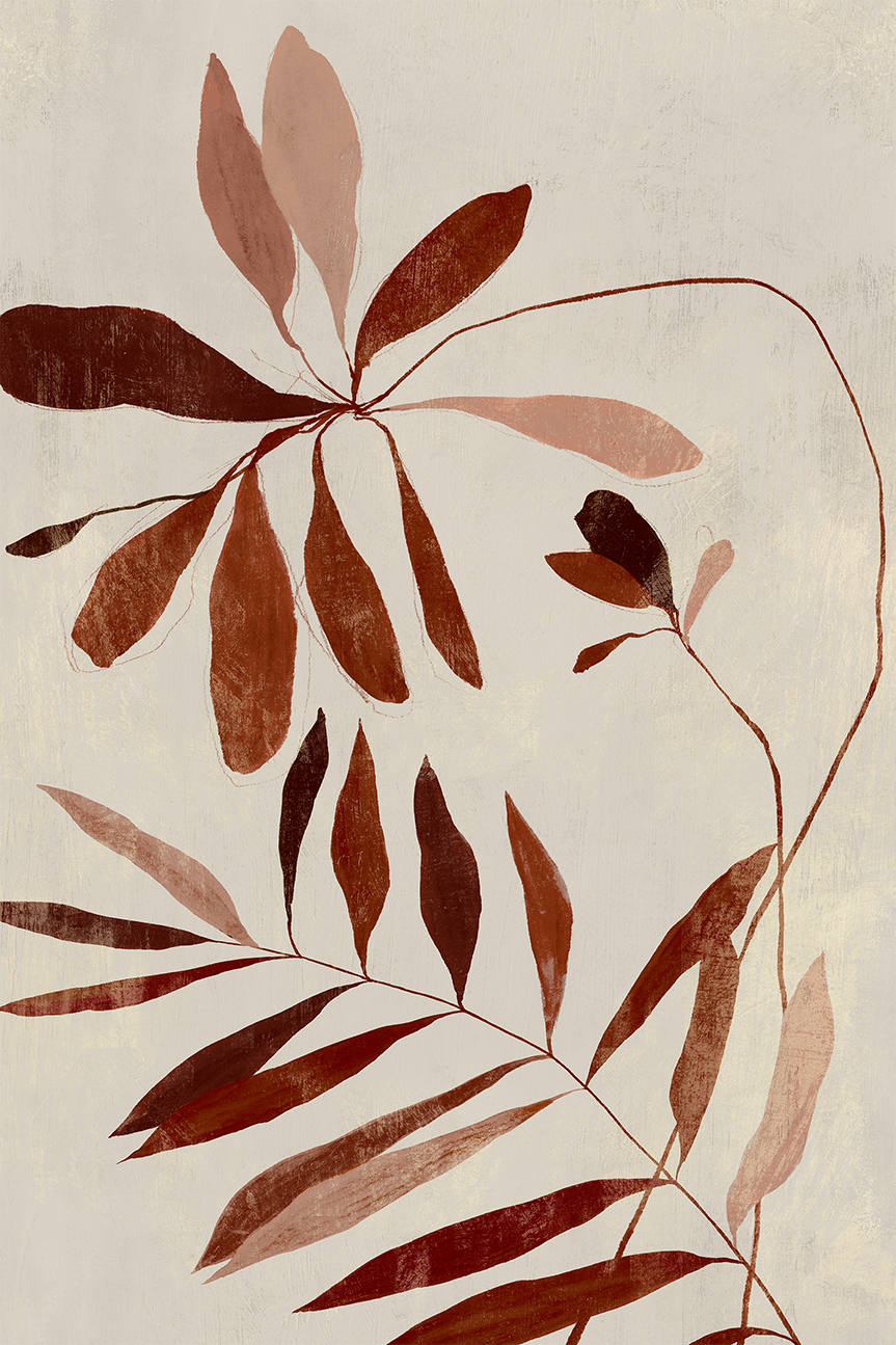 Rust, Style B , By Aria K,Wall Art Canvas Print, Poster,Range of Sizes