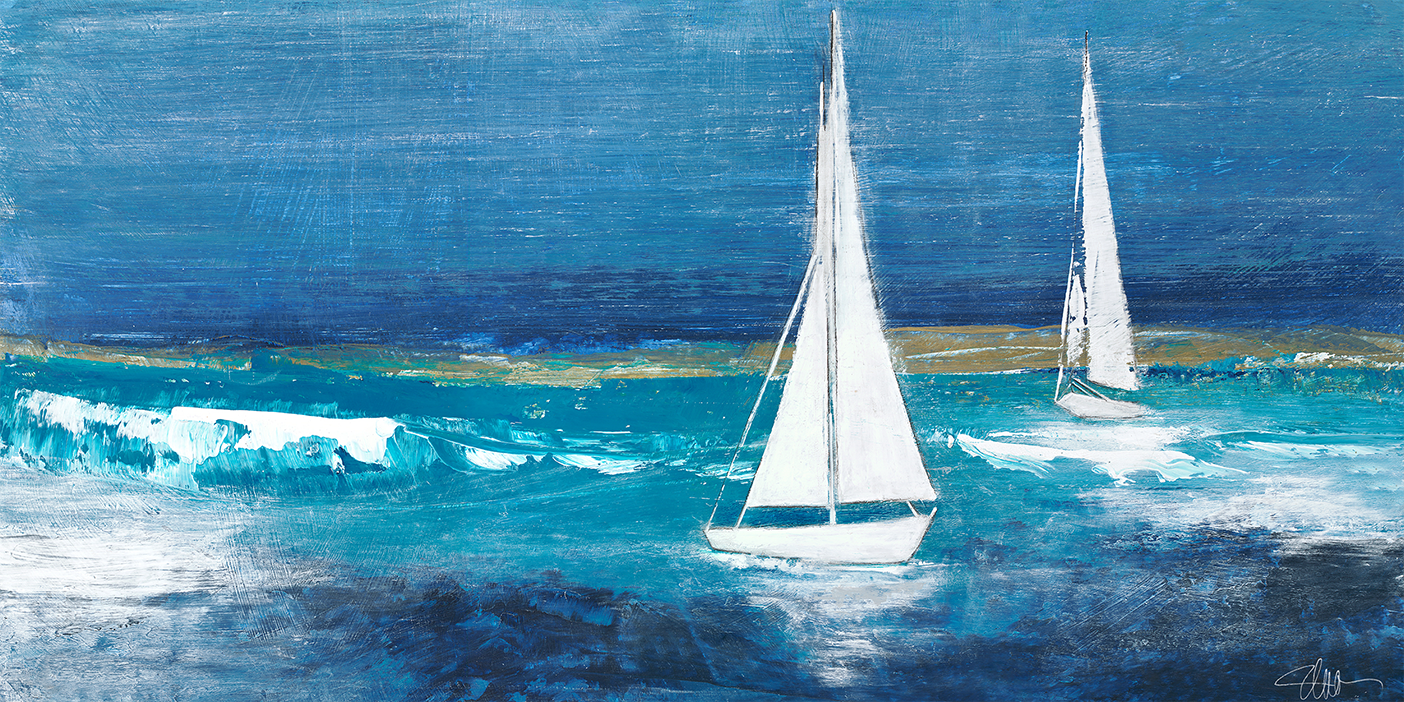 Sailing Blue , By Filippo Loco,Wall Art Canvas Print, Poster,Range of