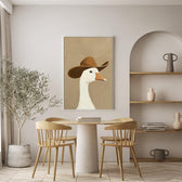 Silly Cowboy , By Lady Hana,Wall Art Canvas Print, Poster,Range of