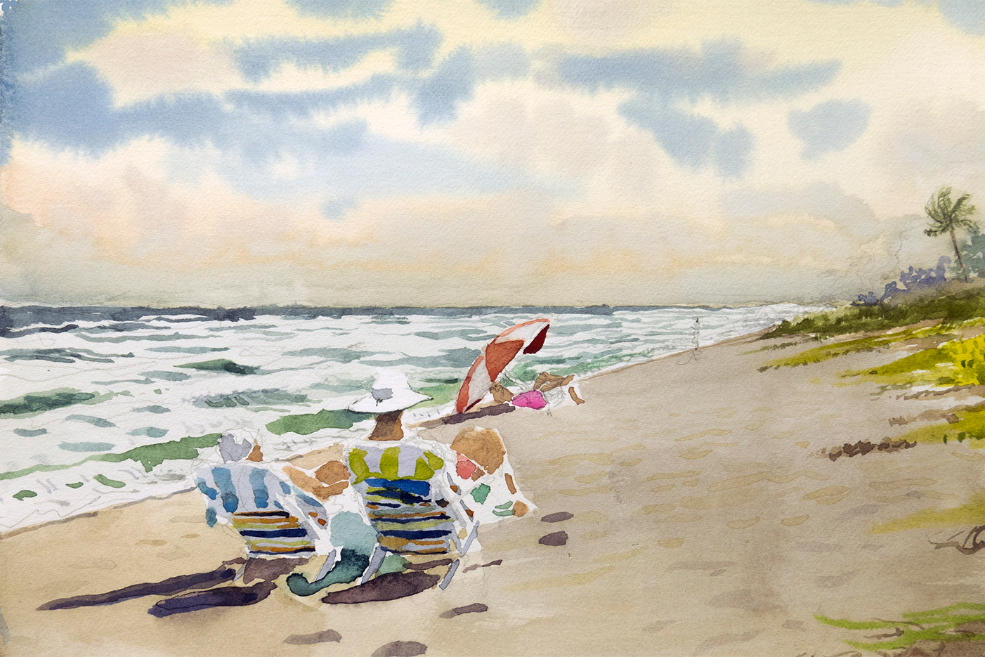 Sunbrella , By David Dallison,Wall Art Canvas Print, Poster,Range of