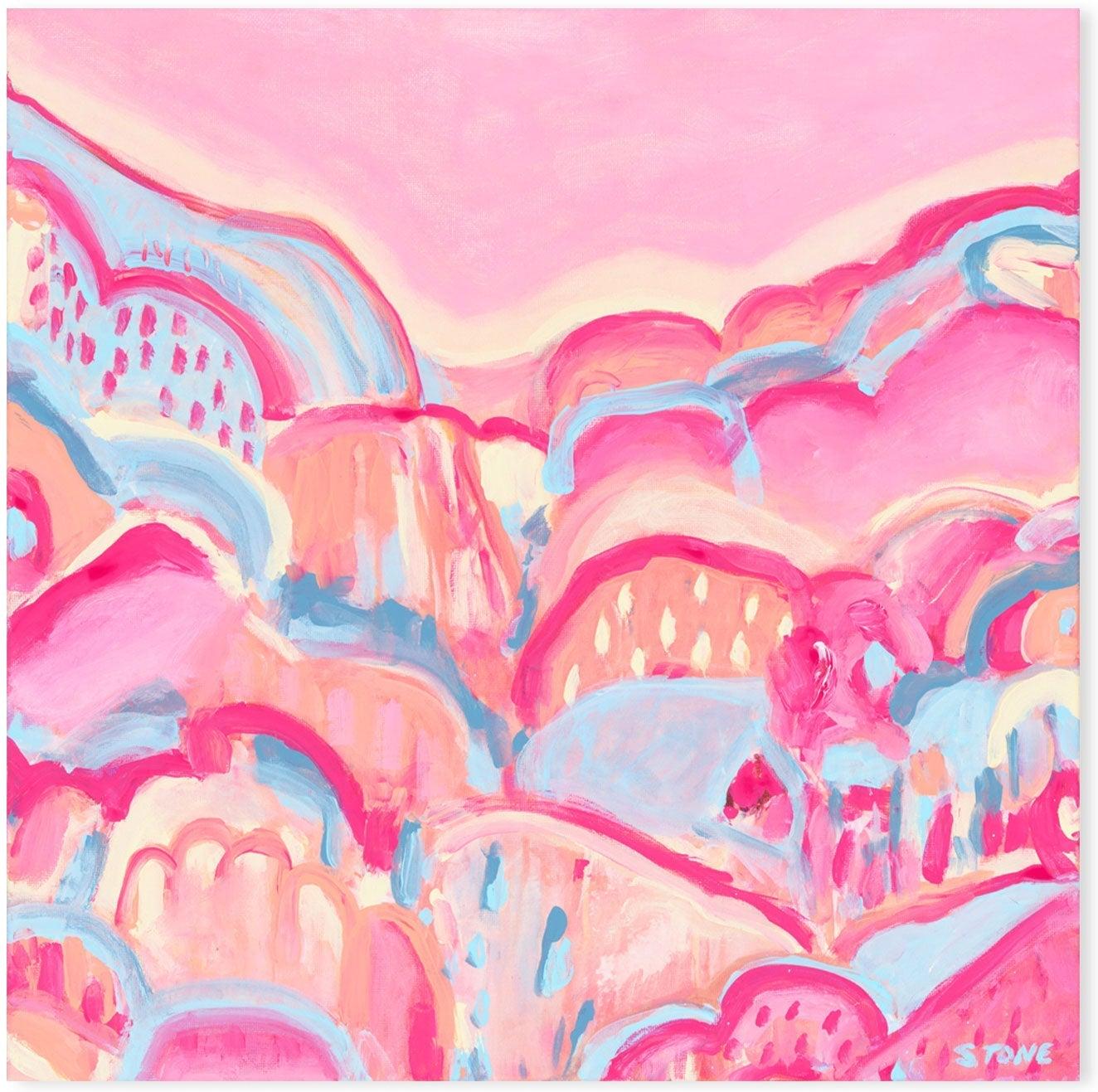 Sunshine Hills , By Belinda Stone,Wall Art Canvas Print, Poster,Range