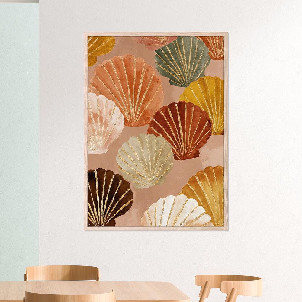 Sunwashed Shells|Canvas Wall Art Print,Poster Print