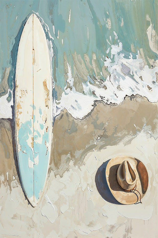 Surf Cow Boy|Canvas Wall Art Print,Poster Print