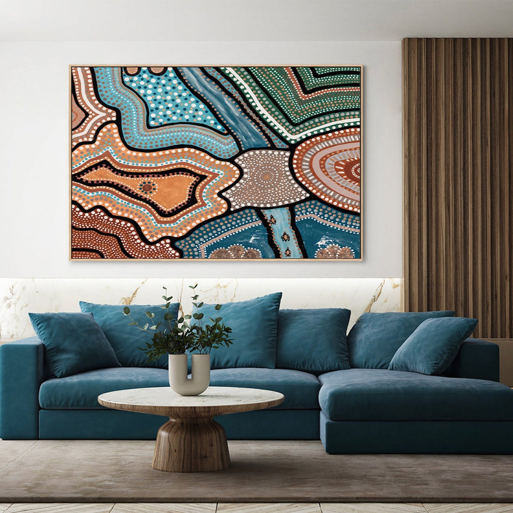 The Dreaming, Style B, Shades Of Amber And Teal , By Tahni Derbin ...