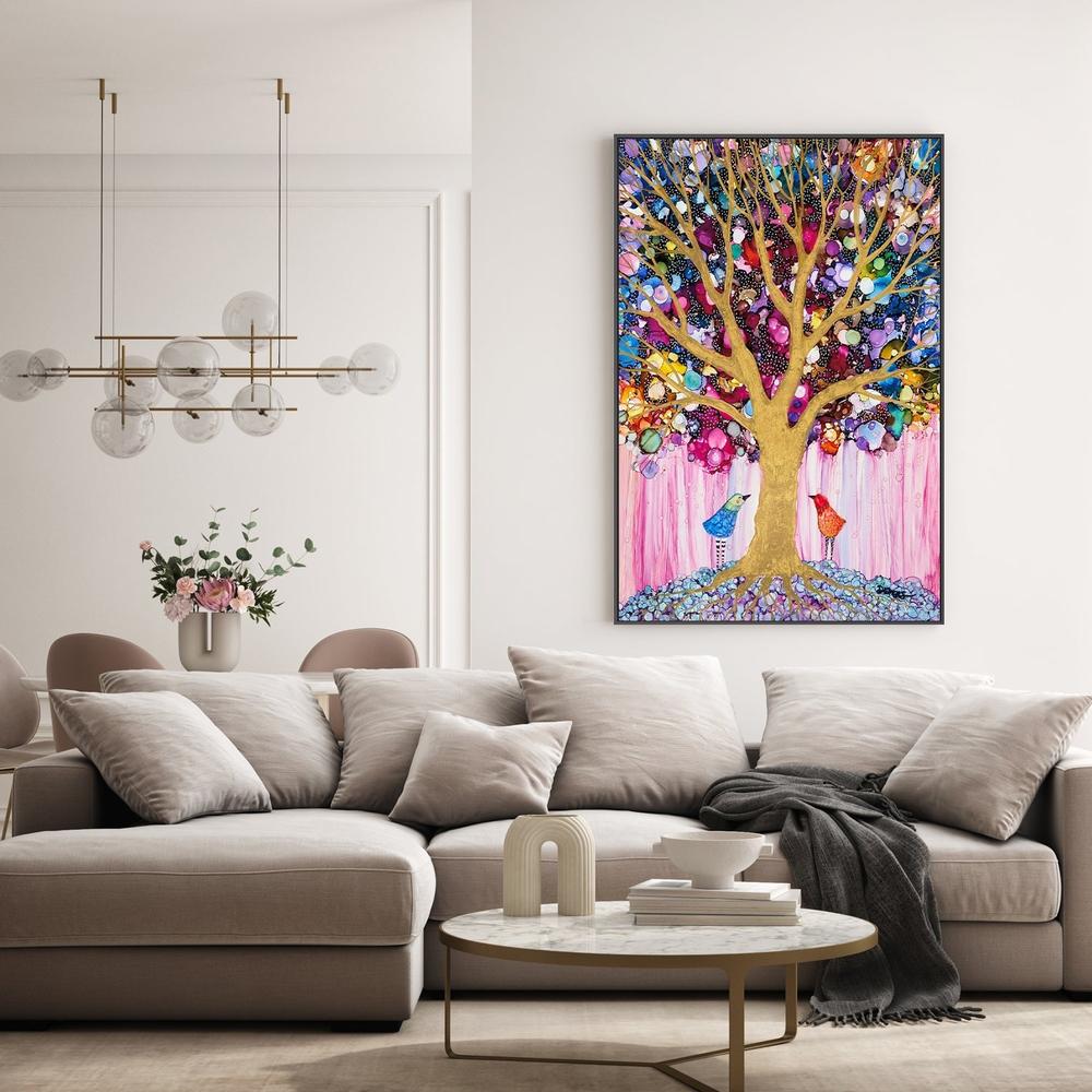 The Golden Tree Of Life , By Sylvie Demers |Wall Art Print Framed ...