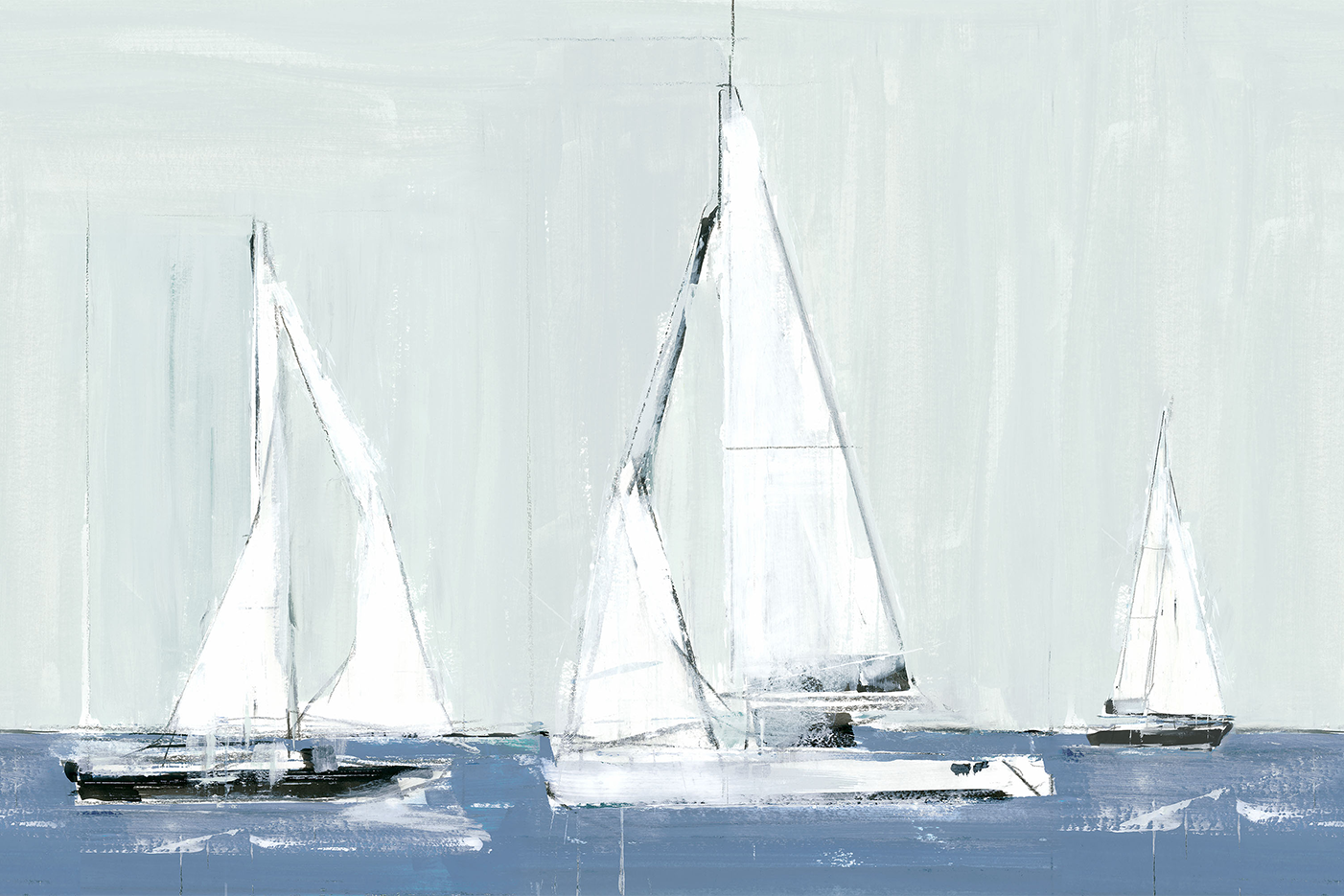 Three Sails,Wall Art Canvas Print, Poster,Range of Sizes