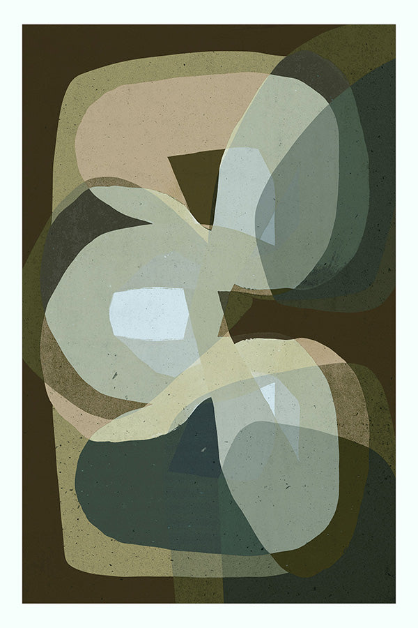 Trio, Green|Canvas Wall Art Print,Poster Print