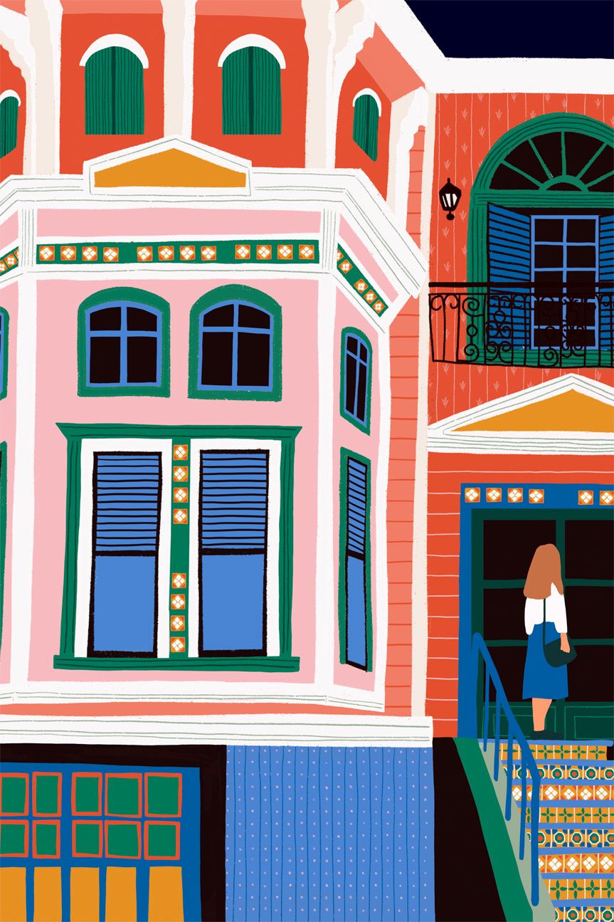 Victorian House |Wall Art Print Framed Canvas Poster