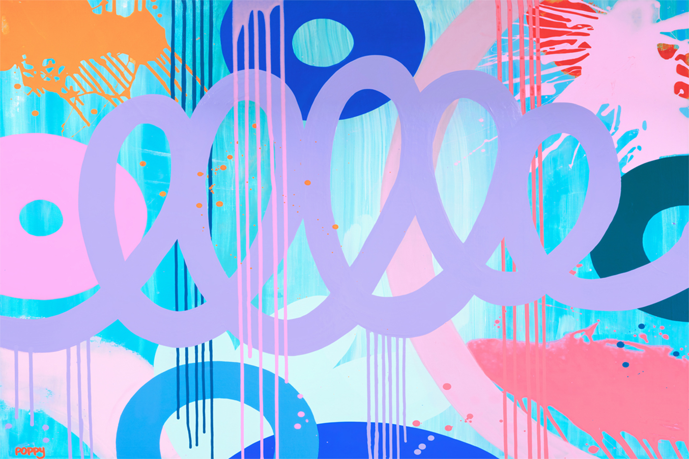 Violet Wave, by Poppy Key, Exclusive To Gioia , By Poppy Key |Wall Art