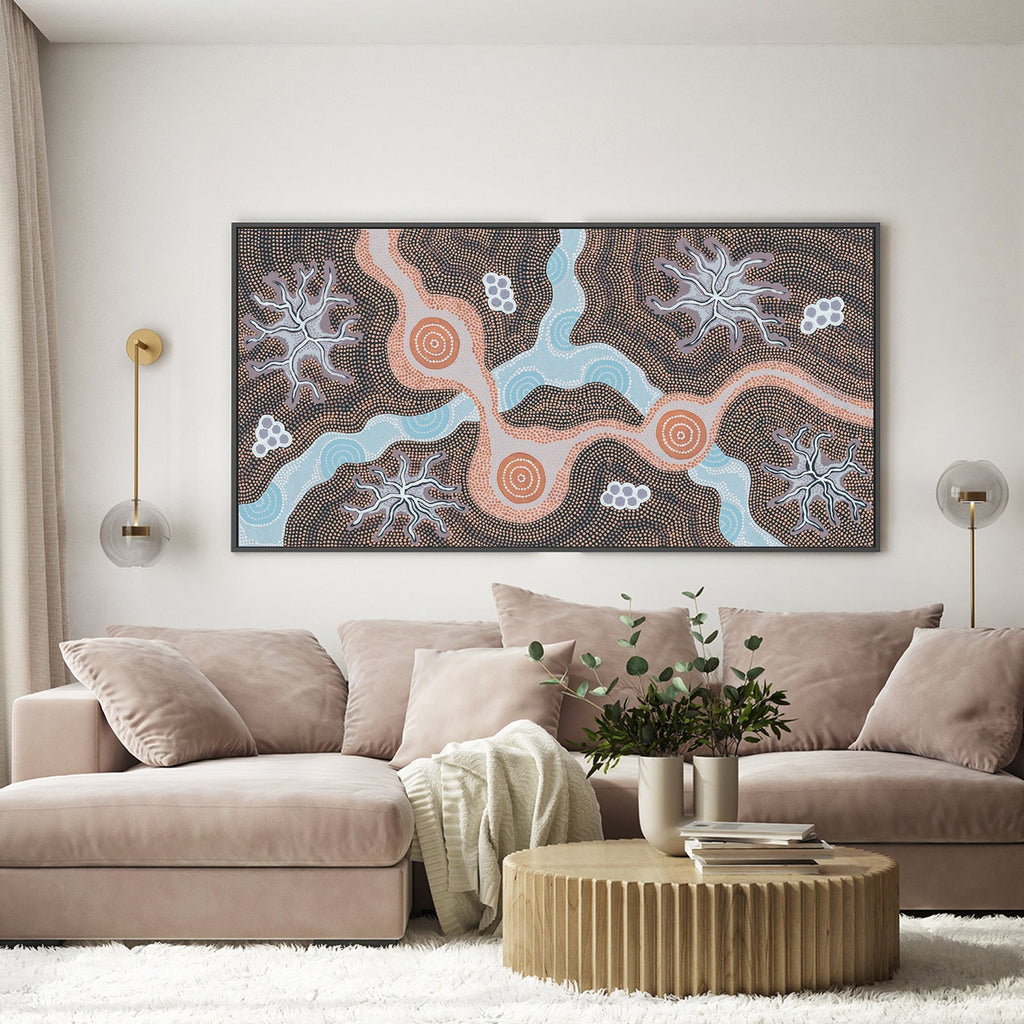 Water Soakage, Style A , By Azeza Possum |Wall Art Print Framed Canvas ...