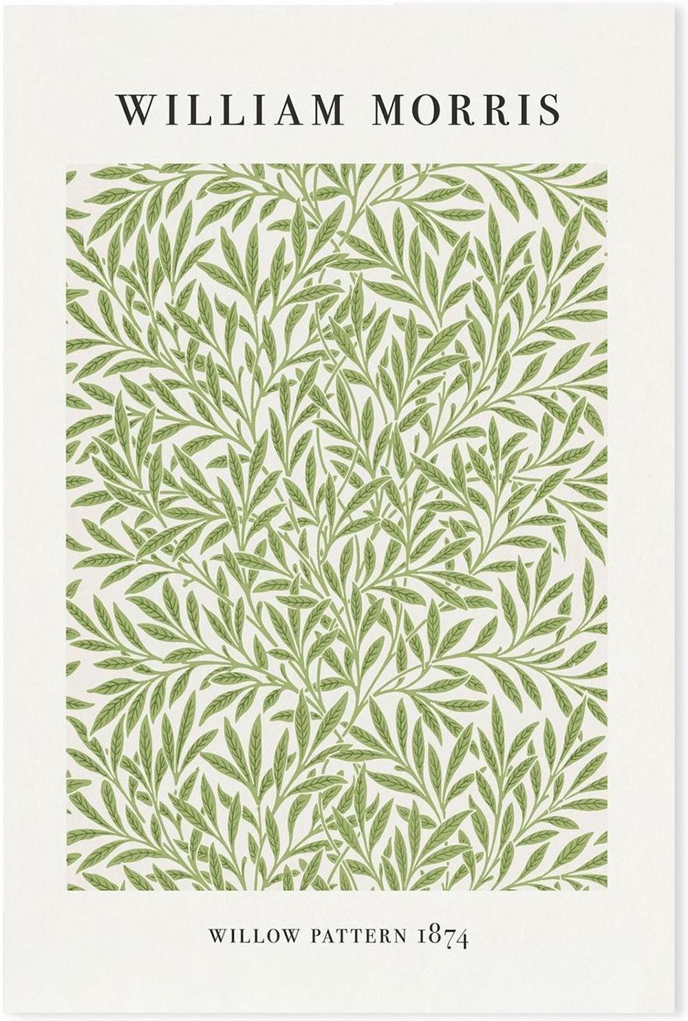 Willow Pattern , By William Morris,Wall Art Canvas Print, Poster,Range