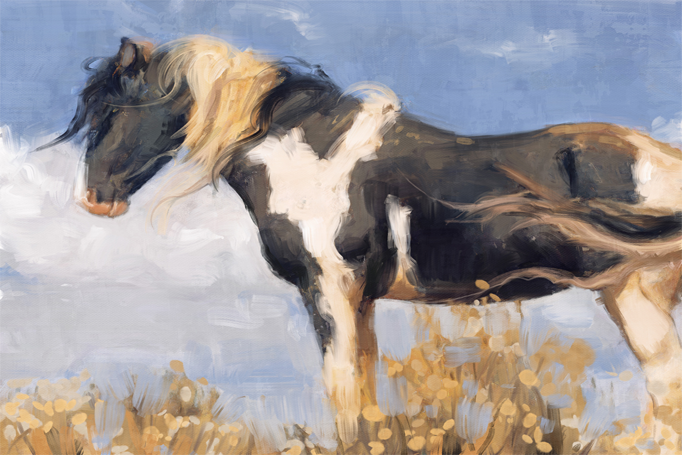 Windswept , By Nina Blue |Wall Art Print Framed Canvas Poster – Gioia ...