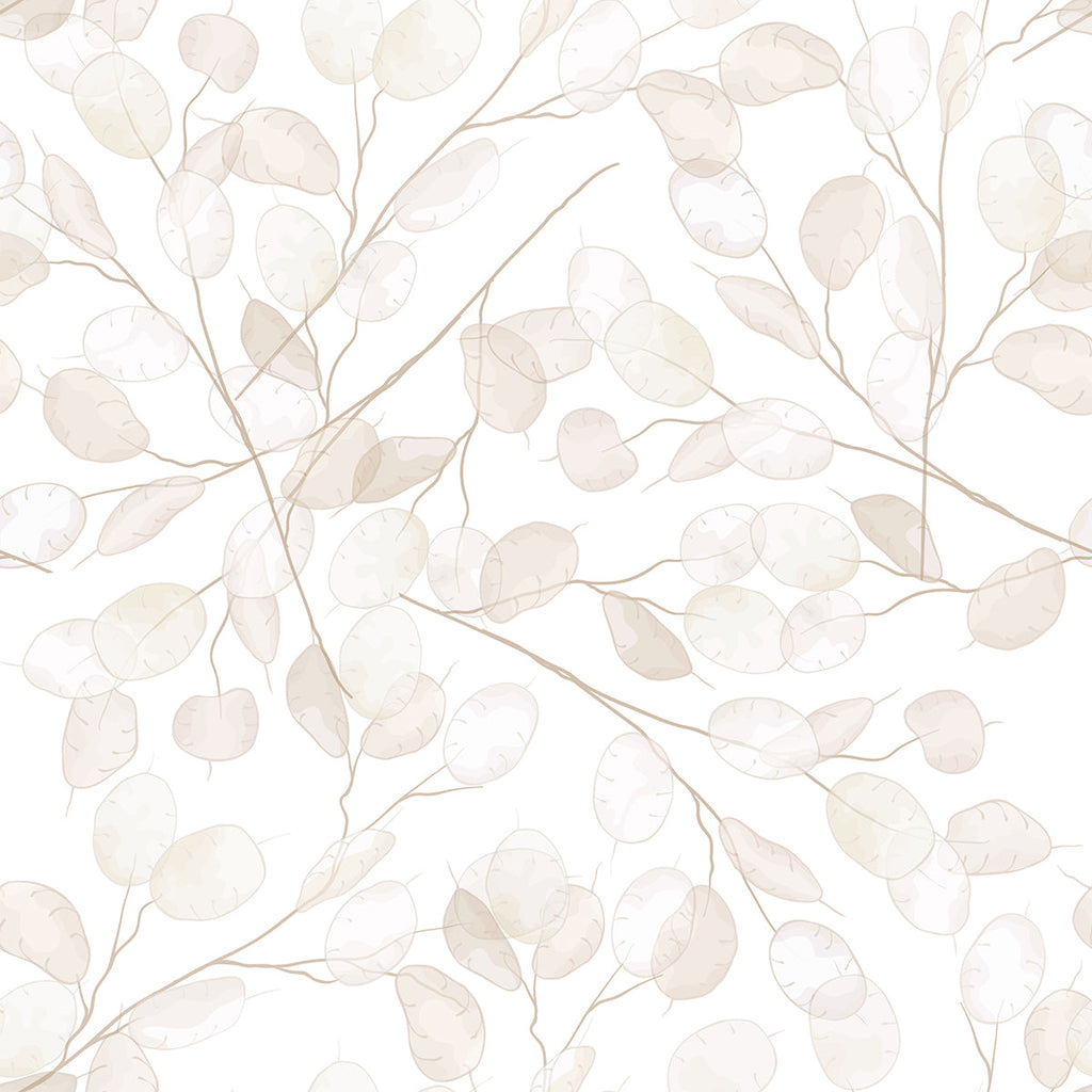 Beige Leaves|Wallpaper self adhesive removable eco-friendly – Gioia ...