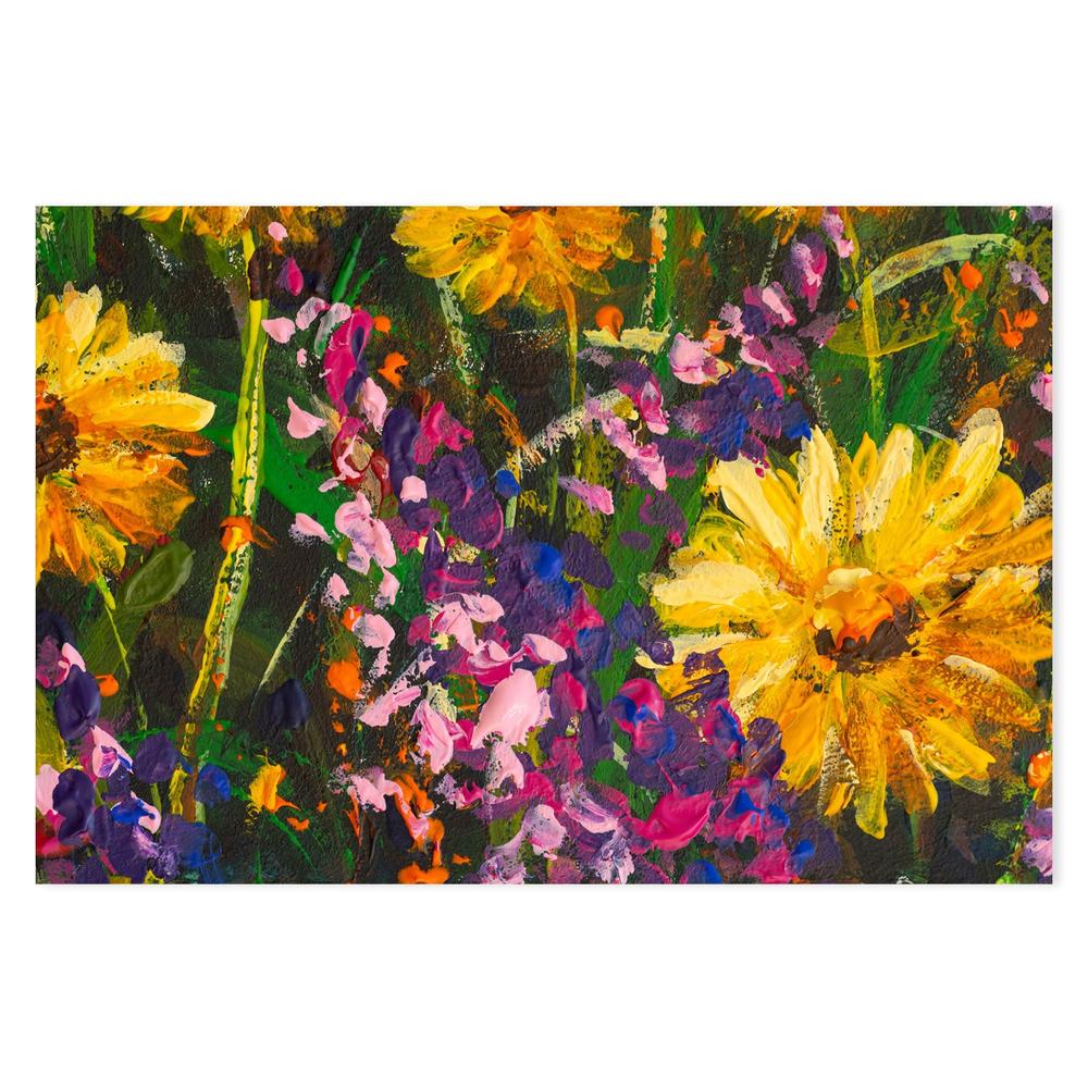 Canvas Painting, Fresh As A Daisy, Hand-Painted Canvas, Framed