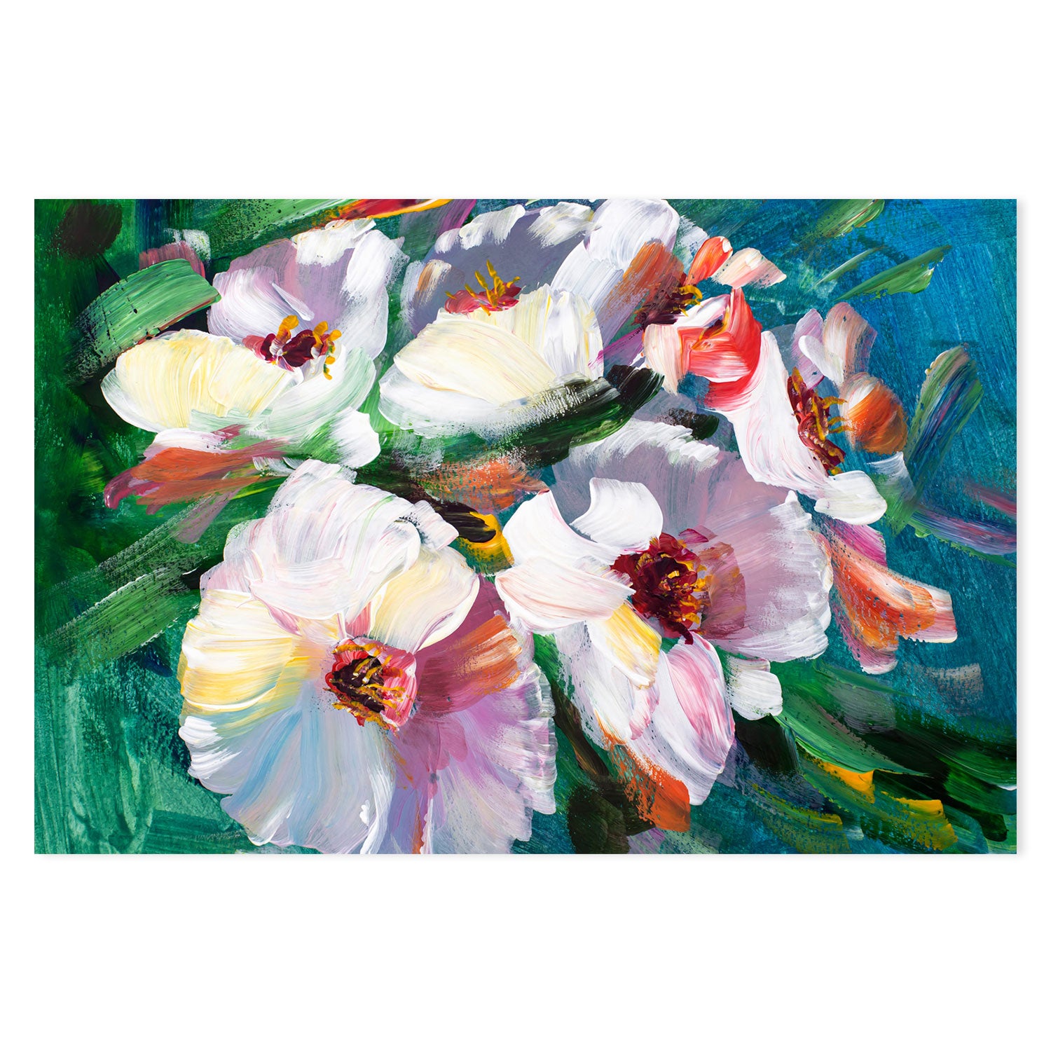 Canvas Painting, Springtime Serenade, Style A, Hand-Painted Canvas,