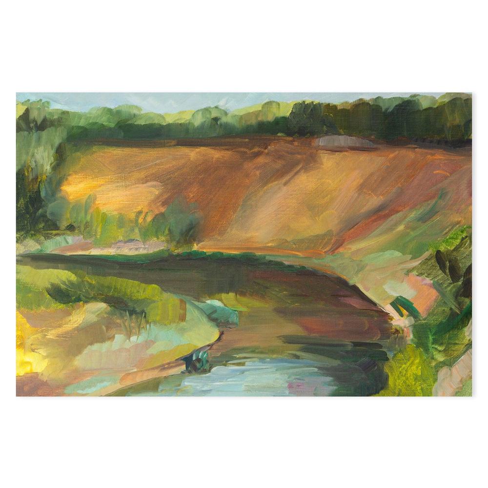Canvas Painting, The Valley , Hand-painted Canvas, Framed Hand-painted