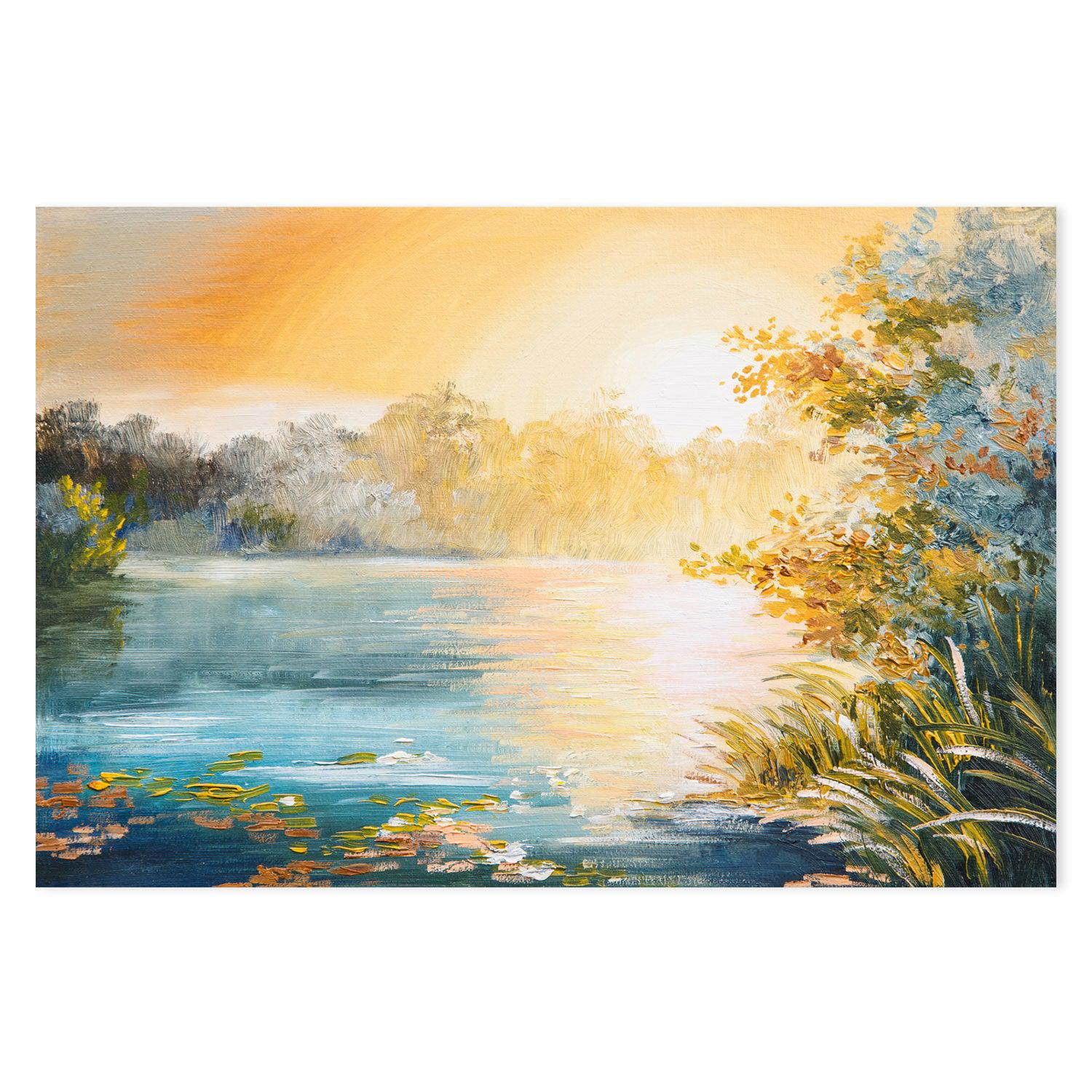 Canvas Painting, At Sunset , Hand-painted Canvas, Framed Hand-painted