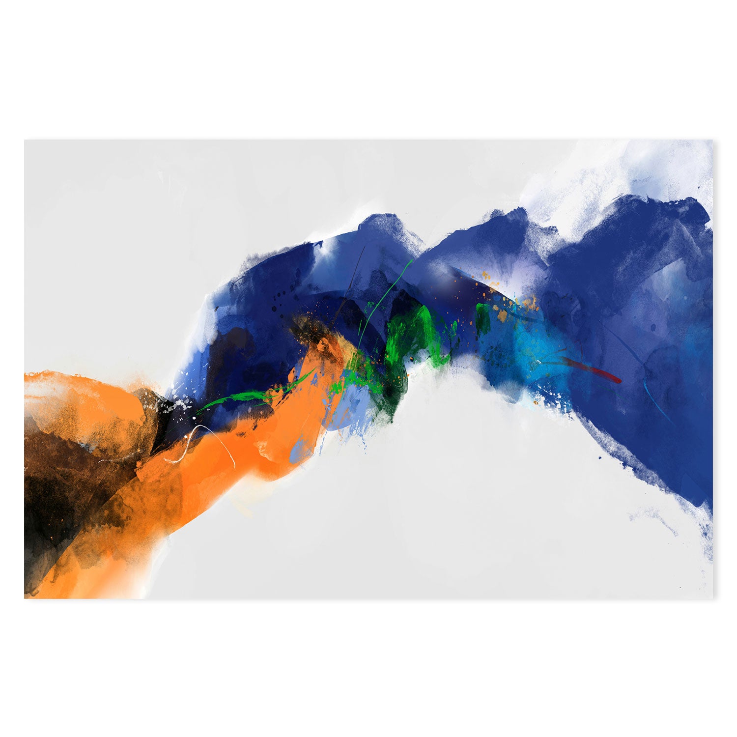 Canvas Painting, Tai Chi , Hand-Painted Canvas, Framed Hand-painted
